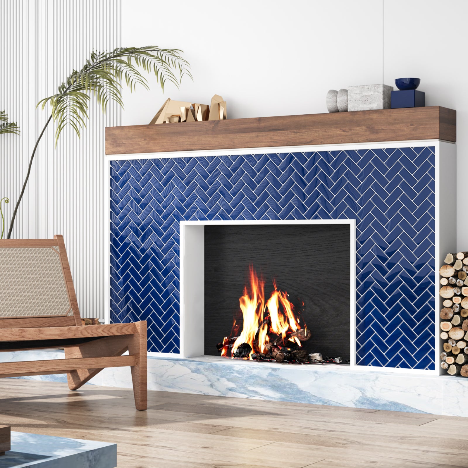 VEELIKE Royal Blue Kitchen Backsplash Tiles – Veelike