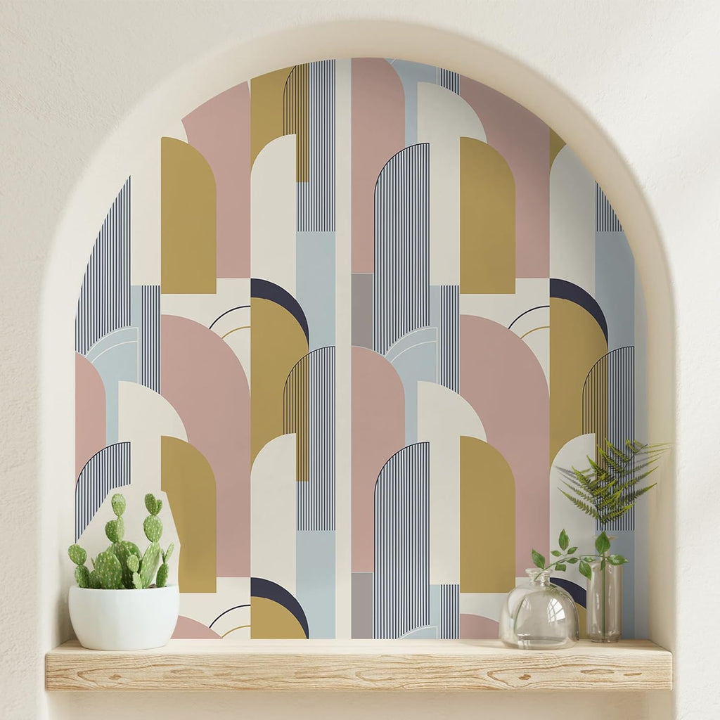 VEELIKE Arches Geometric Wallpaper – Veelike