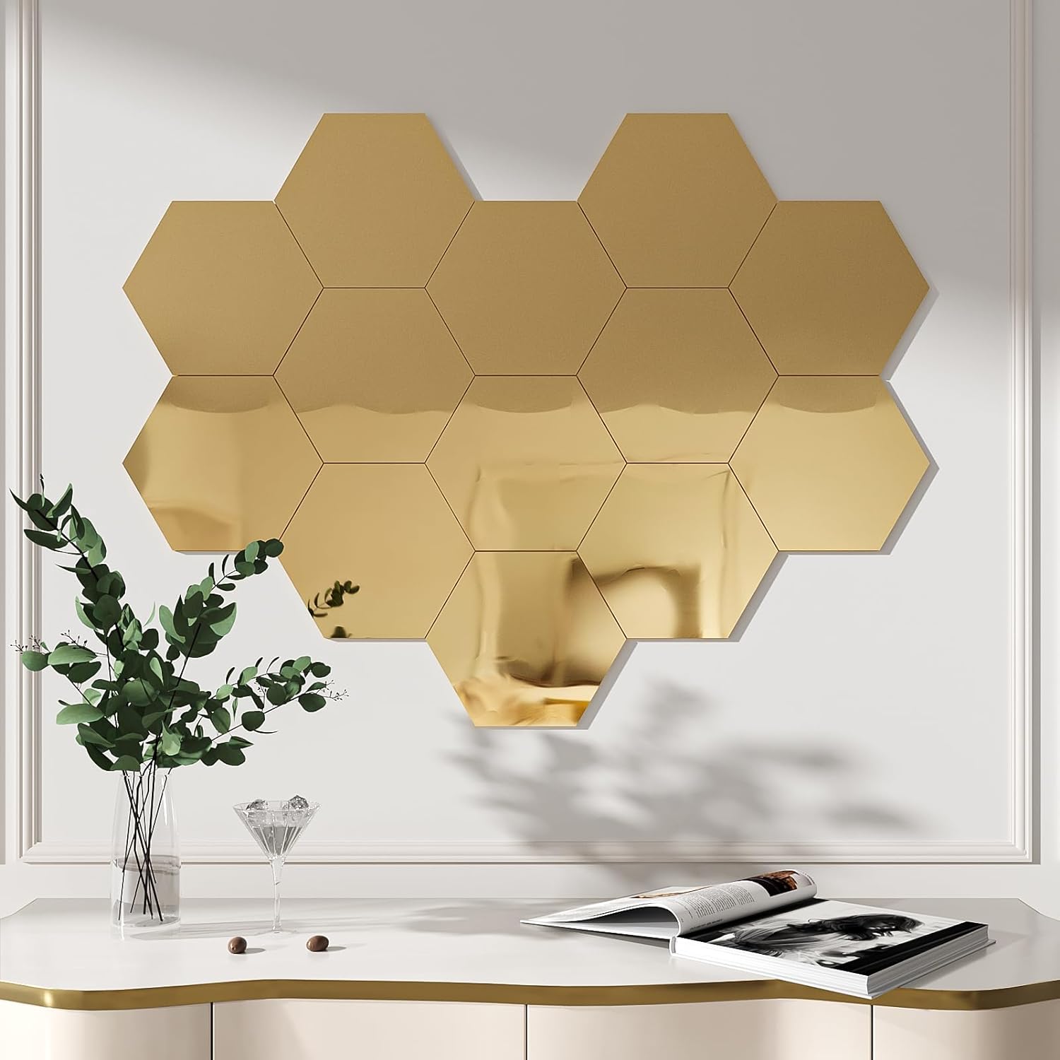 VEELIKE Self Adhesive Metallic Gold Mirror Vinyl – Veelike