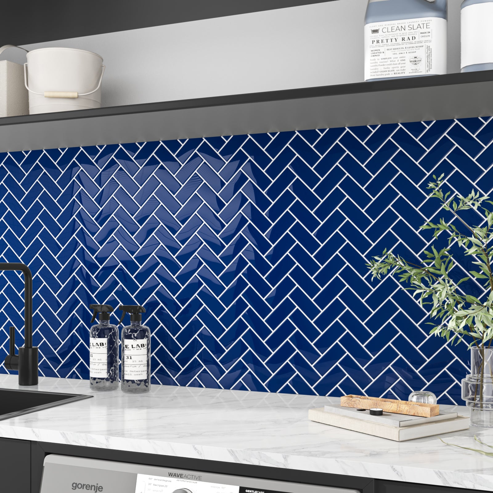 VEELIKE Royal Blue Kitchen Backsplash Tiles – Veelike