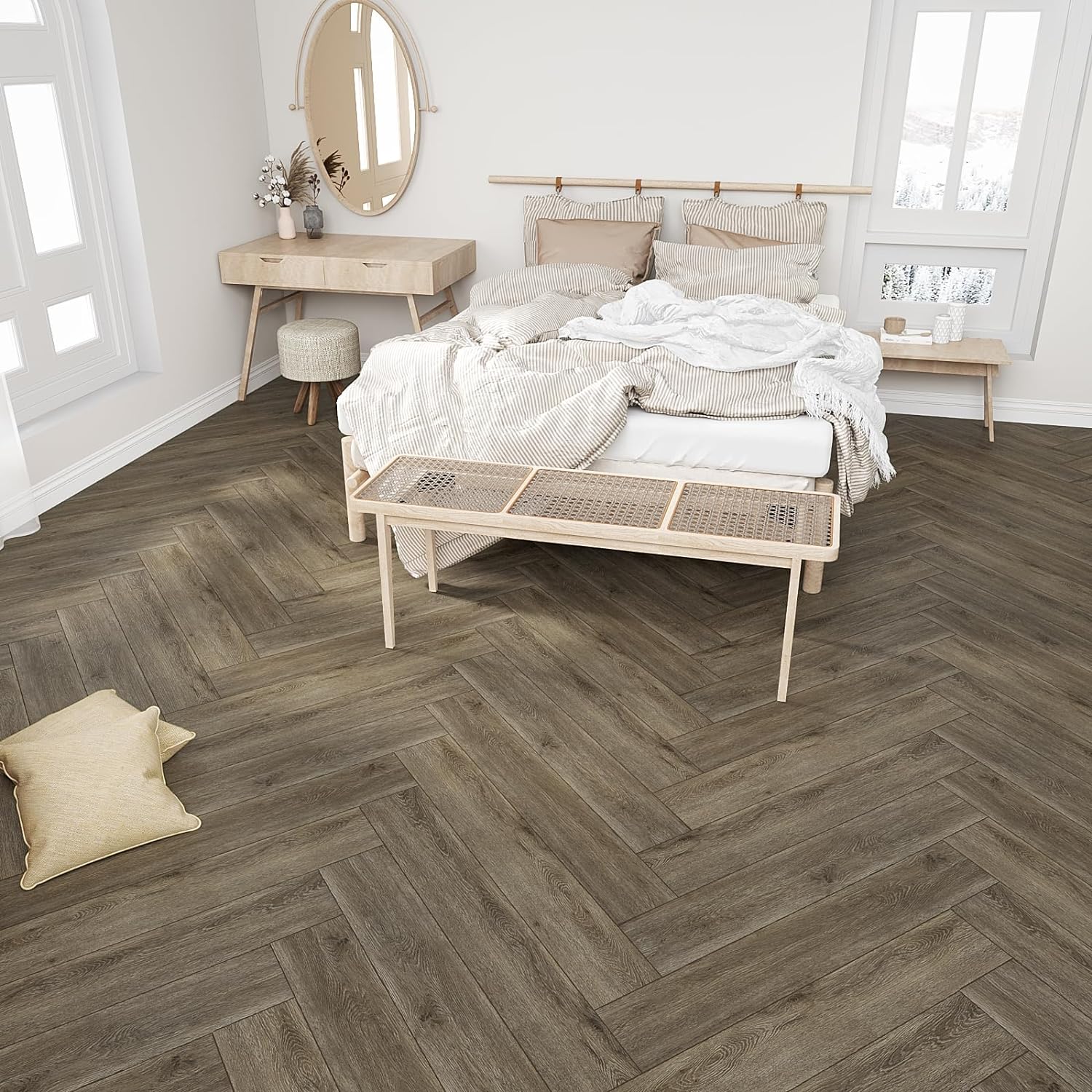 VEELIKE Light Oak Vinyl Plank Flooring 6''x36'' – Veelike