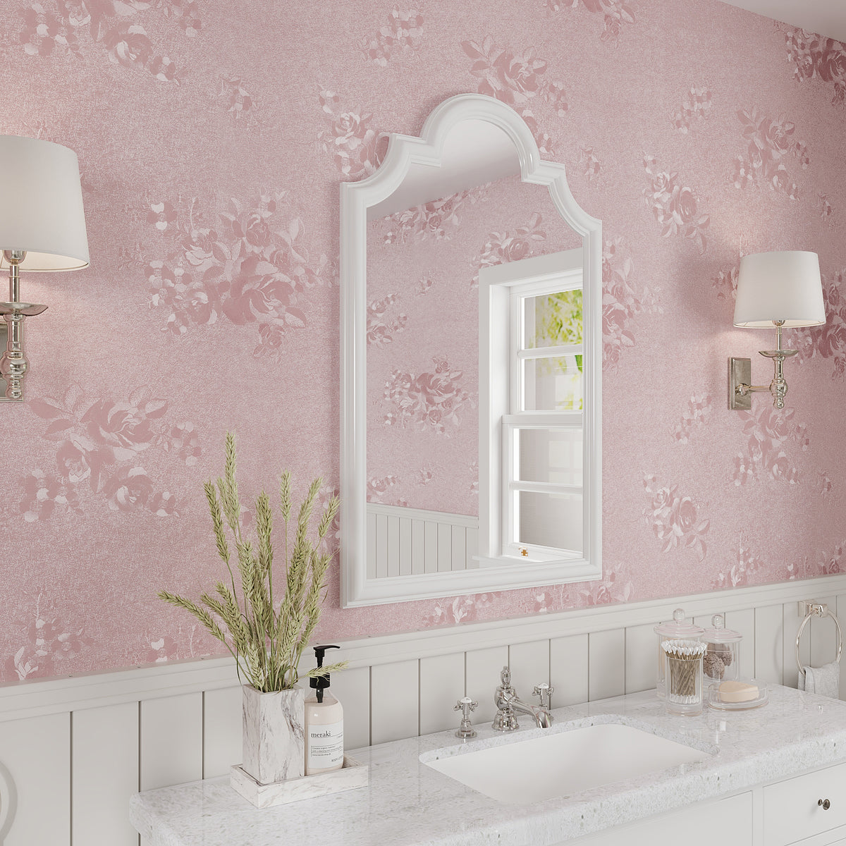 VEELIKE Textured Light Pink Wallpaper – Veelike