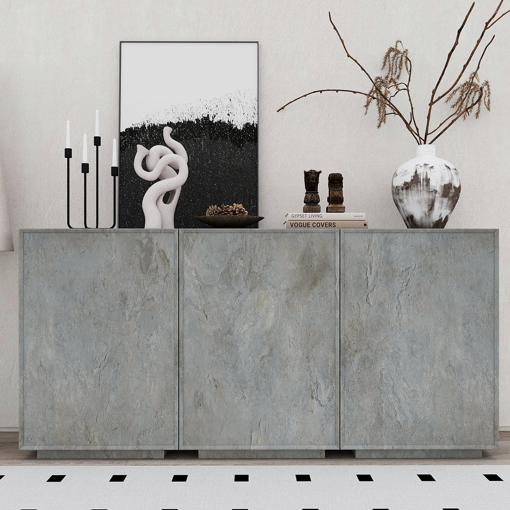 VEELIKE Slate Grey Concrete Wallpaper – Veelike