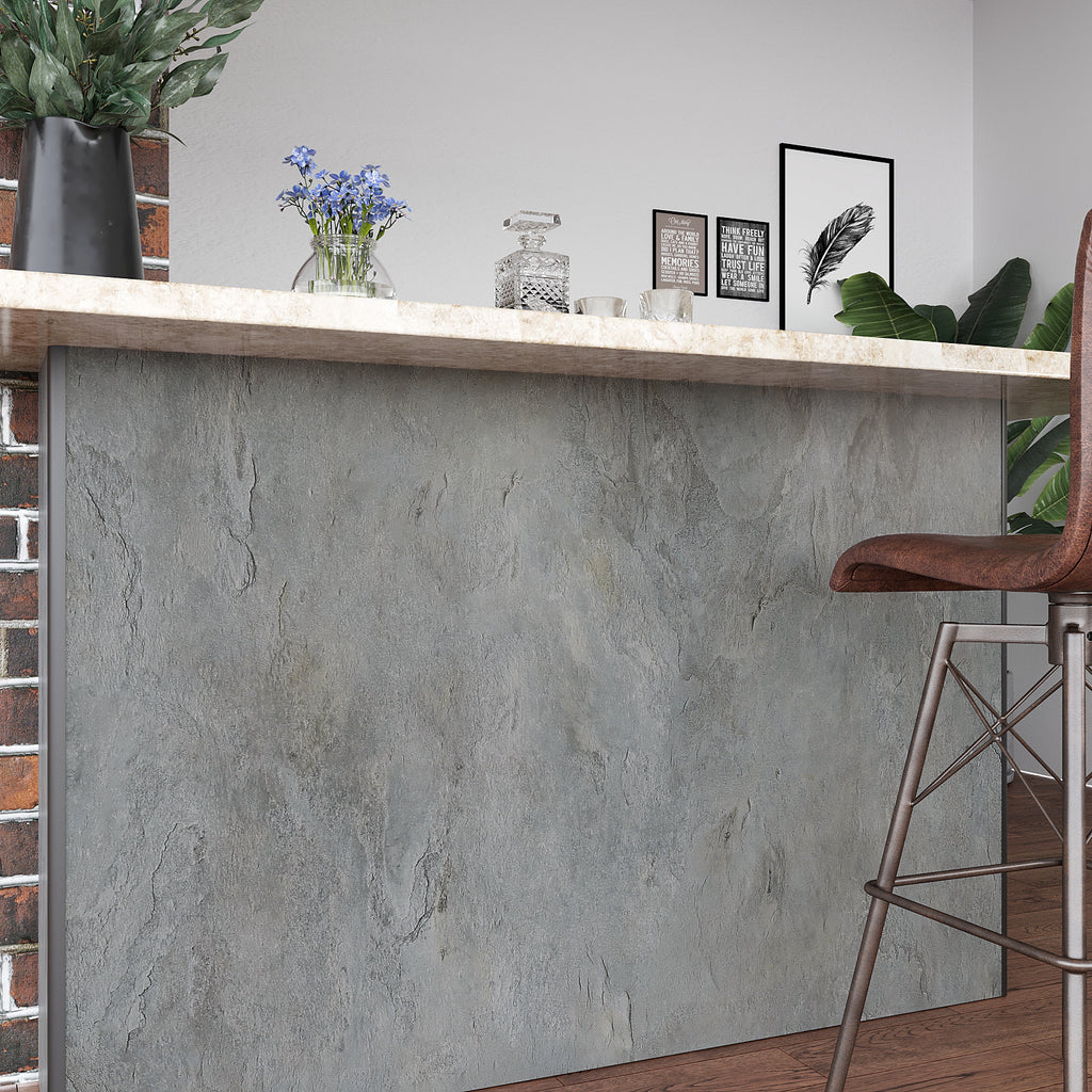 VEELIKE Slate Grey Concrete Wallpaper – Veelike