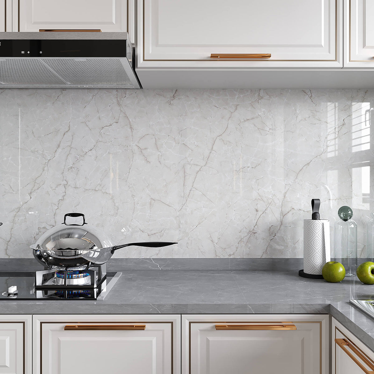 VEELIKE Light Grey Marble Contact Paper – Veelike