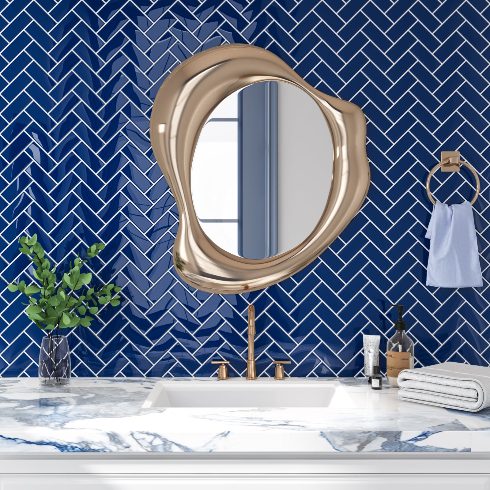 VEELIKE Royal Blue Kitchen Backsplash Tiles – Veelike
