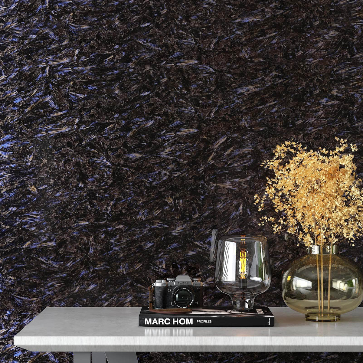 VEELIKE Glossy Brown Marble Contact Paper – Veelike