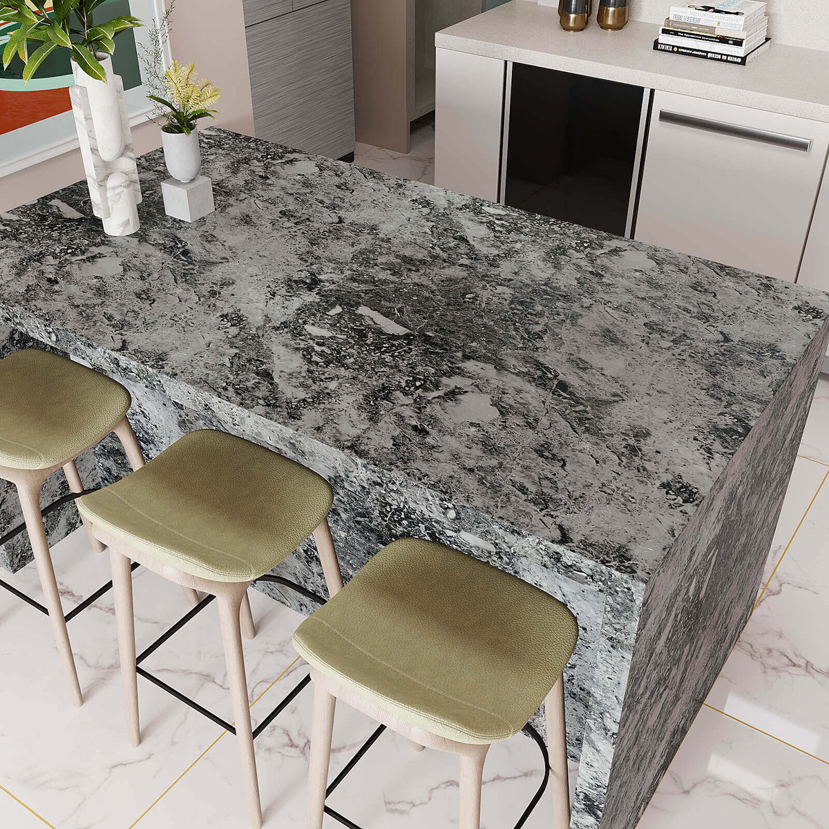 VEELIKE Matte Grey Marble Contact Paper – Veelike