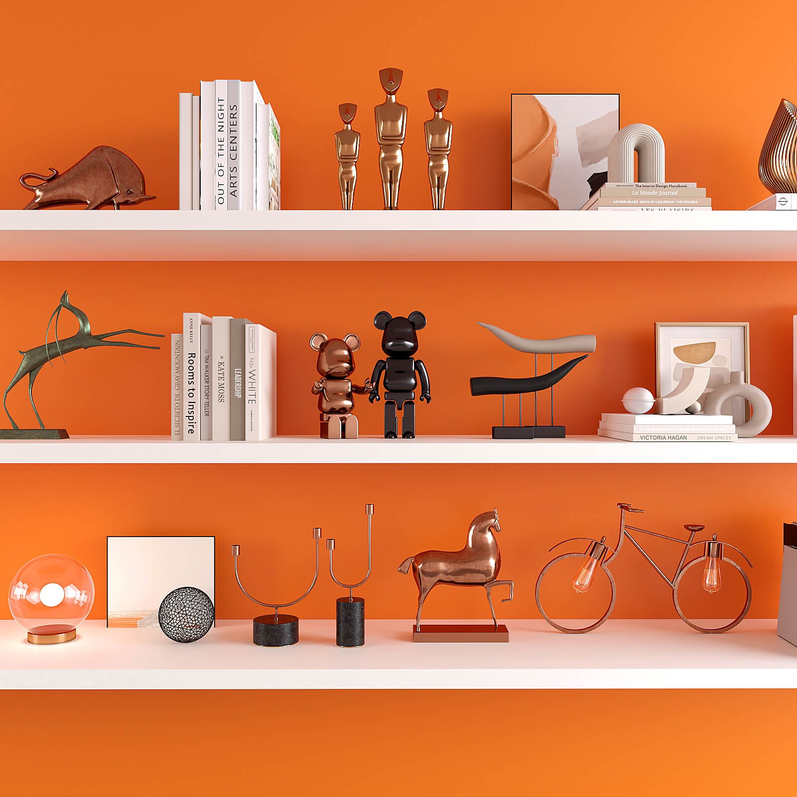 VEELIKE Thickened Orange Wallpaper – Veelike