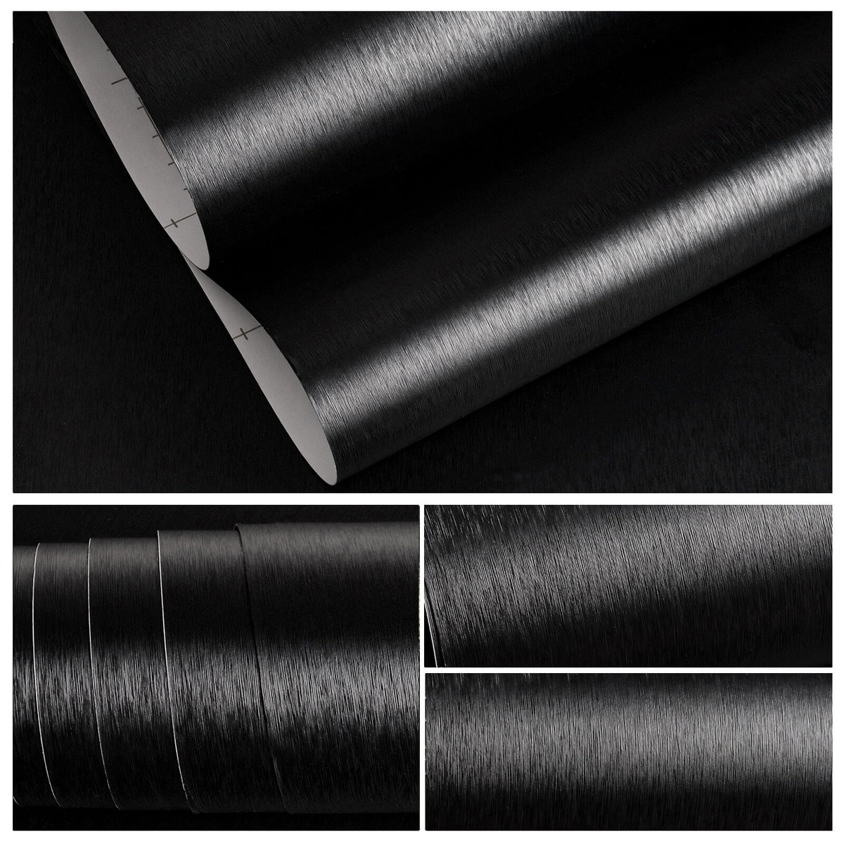 VEELIKE Black Brushed Stainless Steel Contact Paper – Veelike