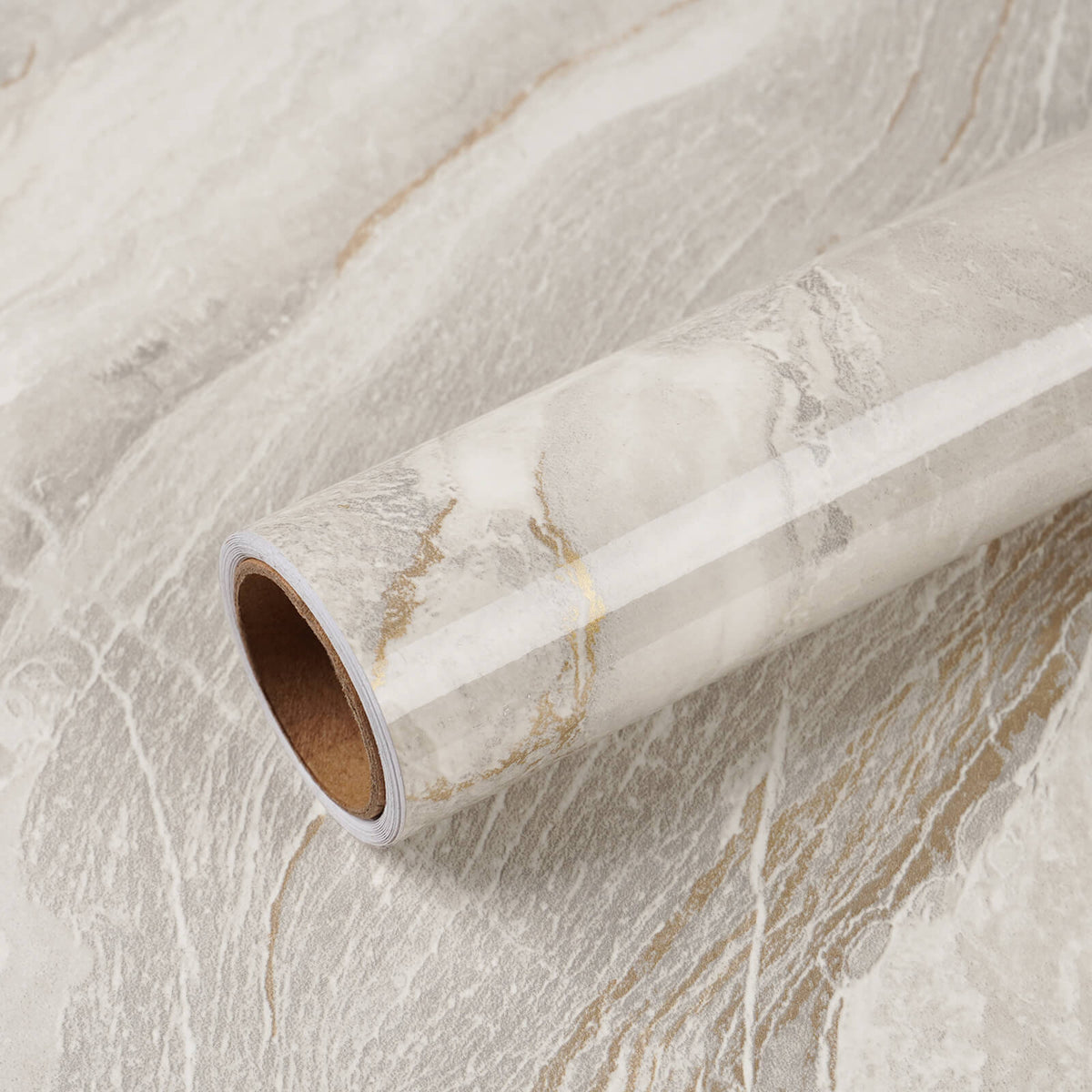 VEELIKE Glossy Beige Gold Liquid Marble Contact Paper – Veelike