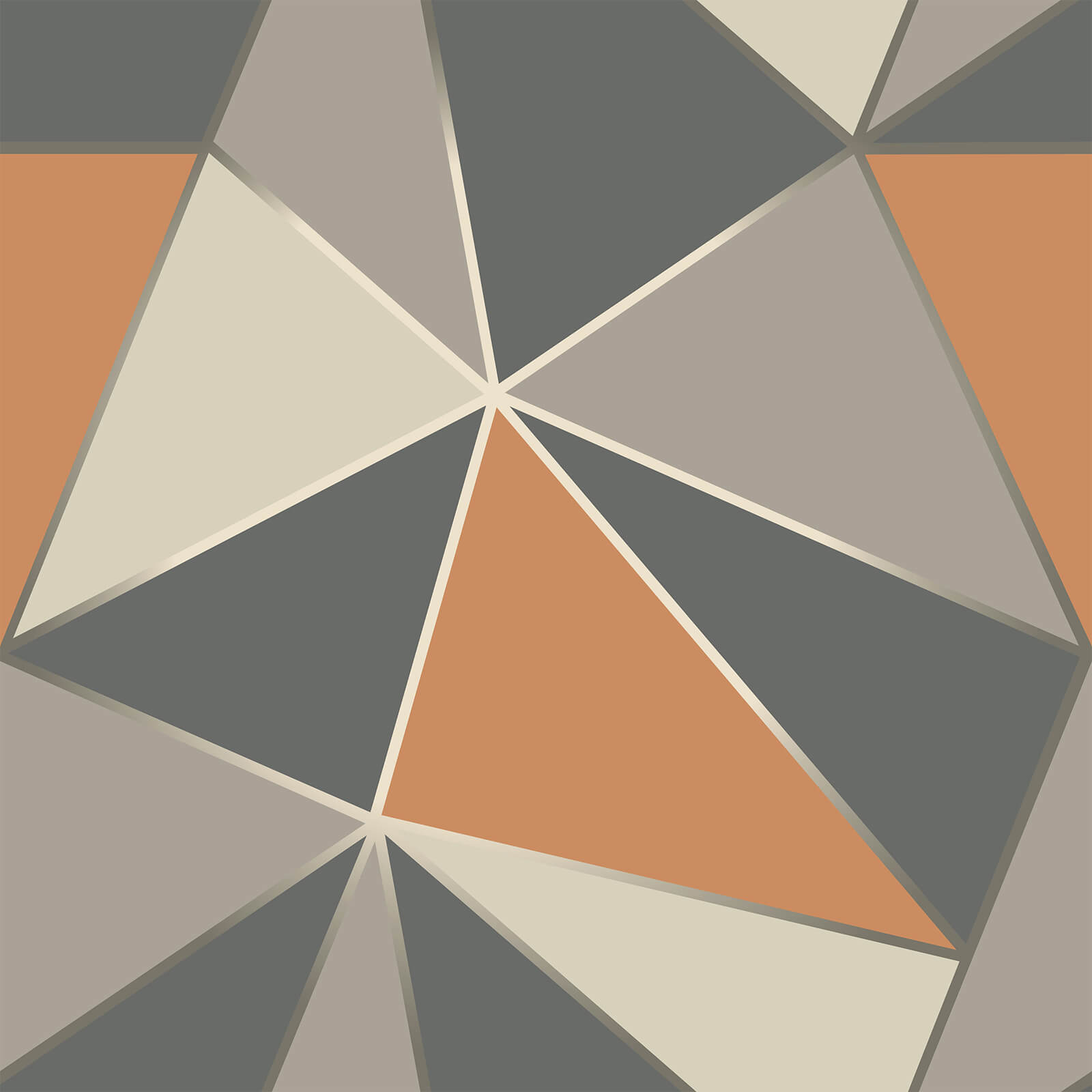 VEELIKE Grey Apex Geometric Wallpaper – Veelike