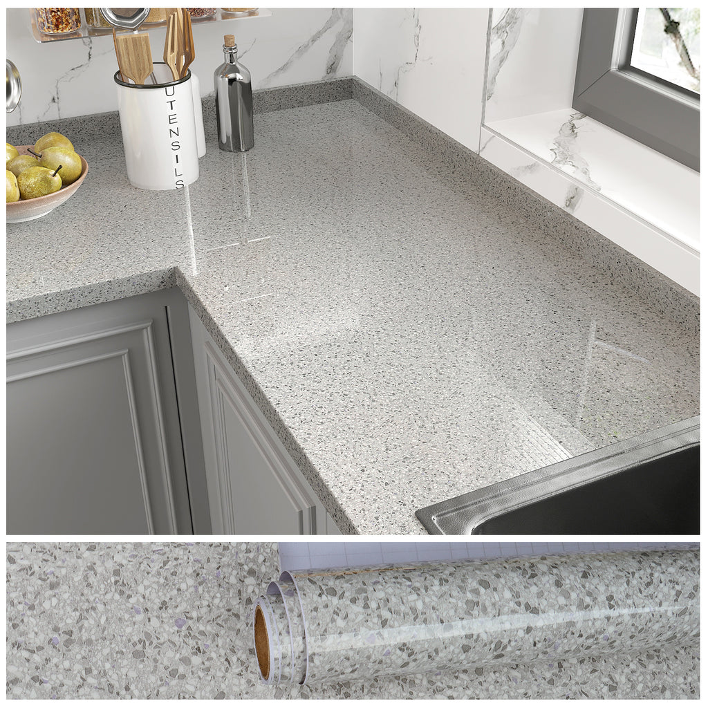 VEELIKE Grey Granite Countertop Contact Paper Veelike veelike-grey-granite-countertop-contact-paper-veelike