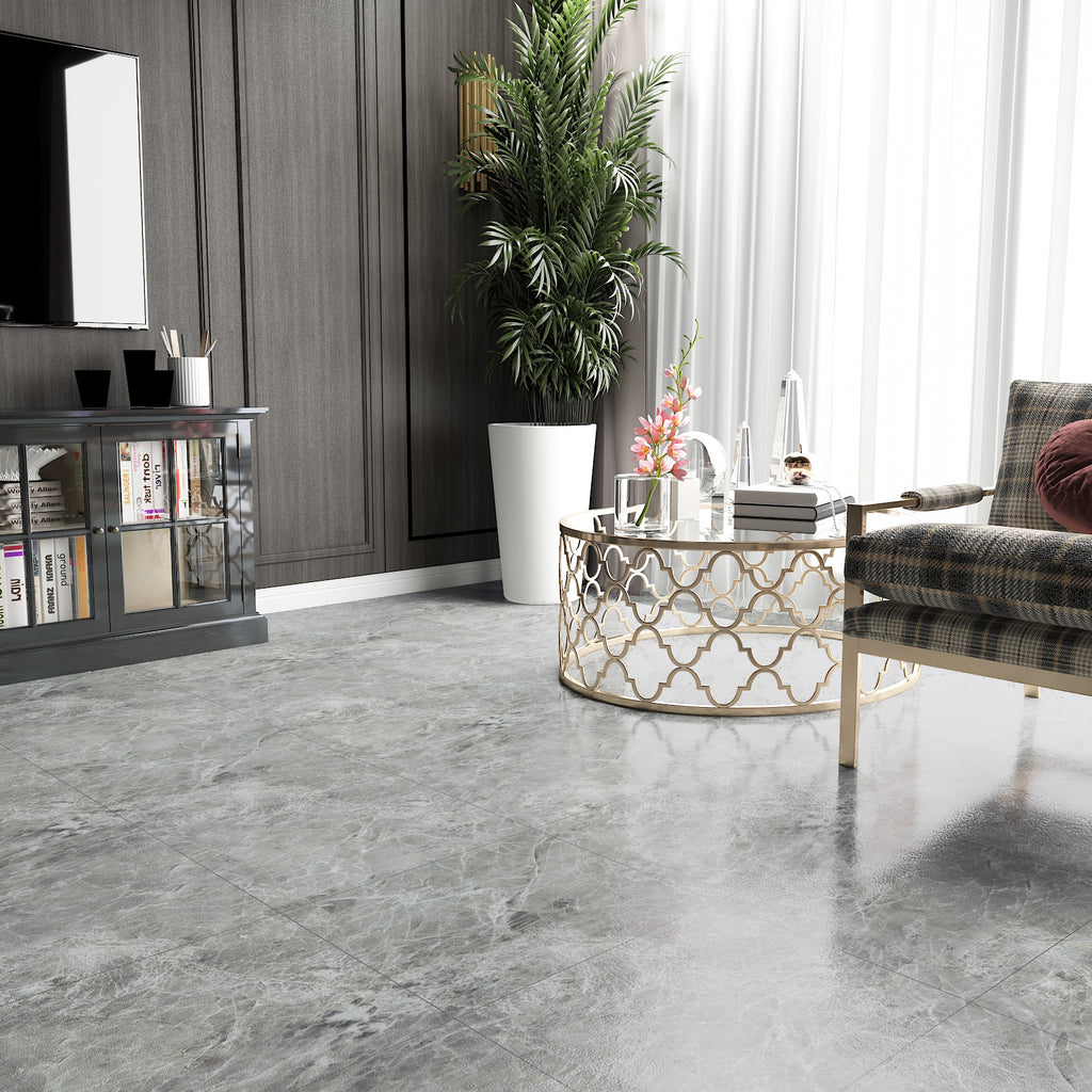Grey marble tiles living room store