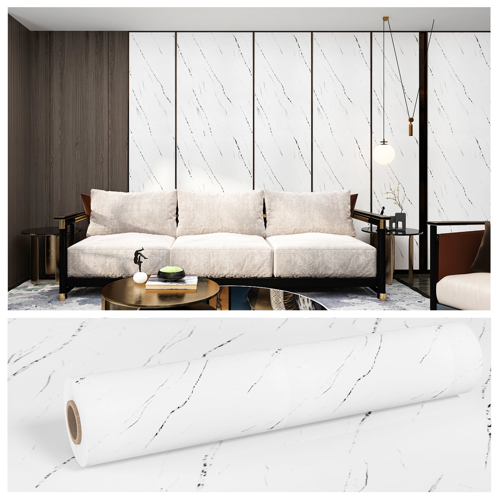 VEELIKE White Marble Contact Paper Extra Thick – Veelike