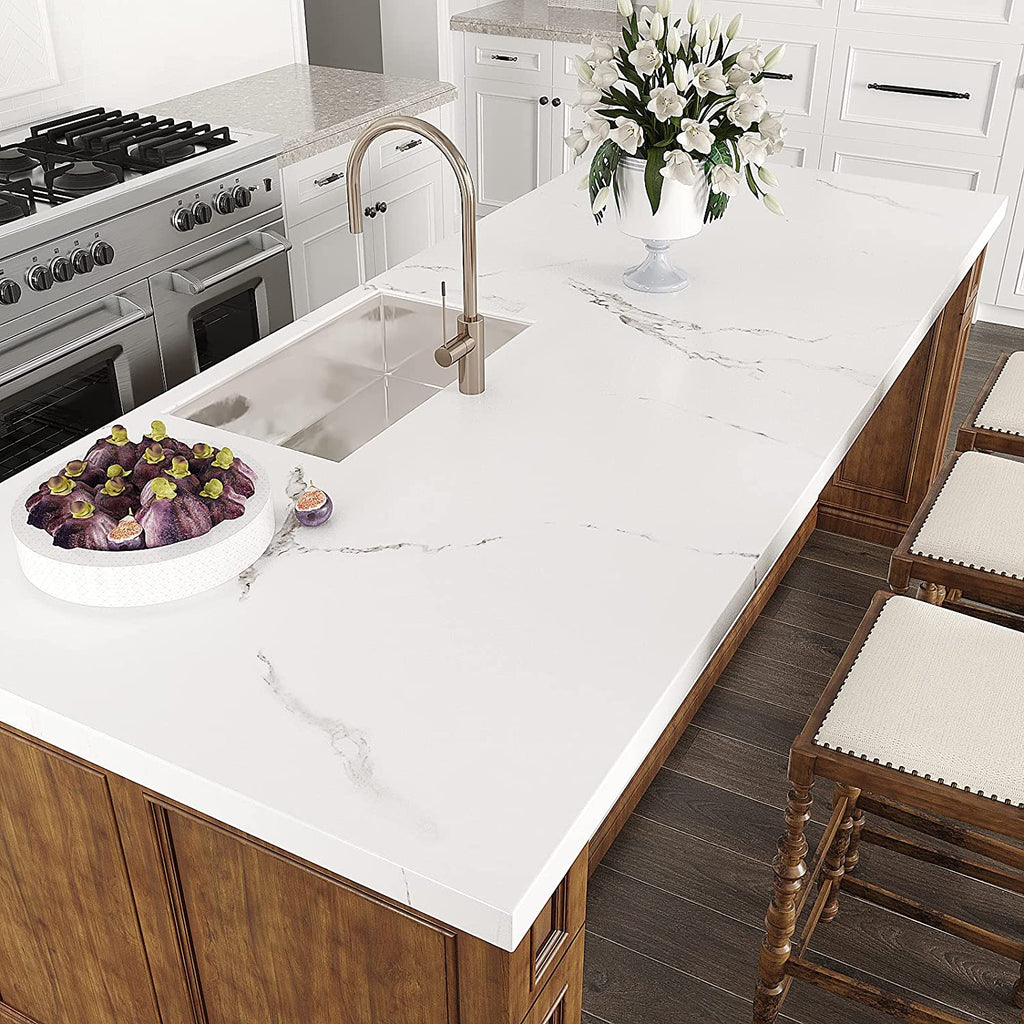 VEELIKE Thickened Matte White Marble Contact Paper – Veelike