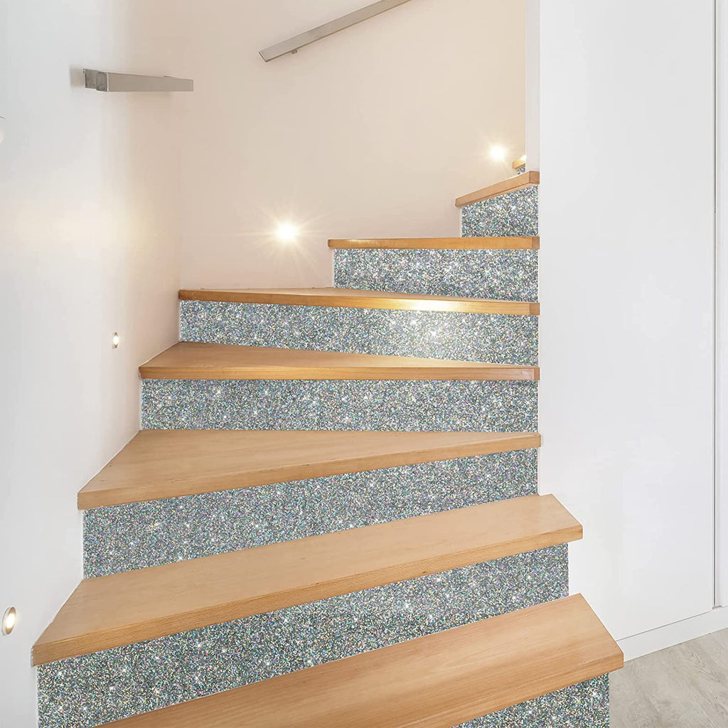 VEELIKE Silver Holographic Glitter Contact Paper – Veelike