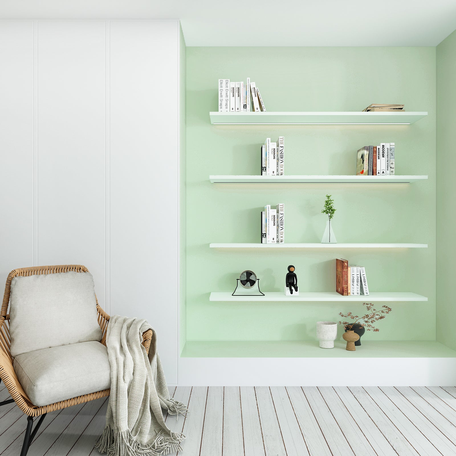 VEELIKE Matte Light Green Wallpaper – Veelike