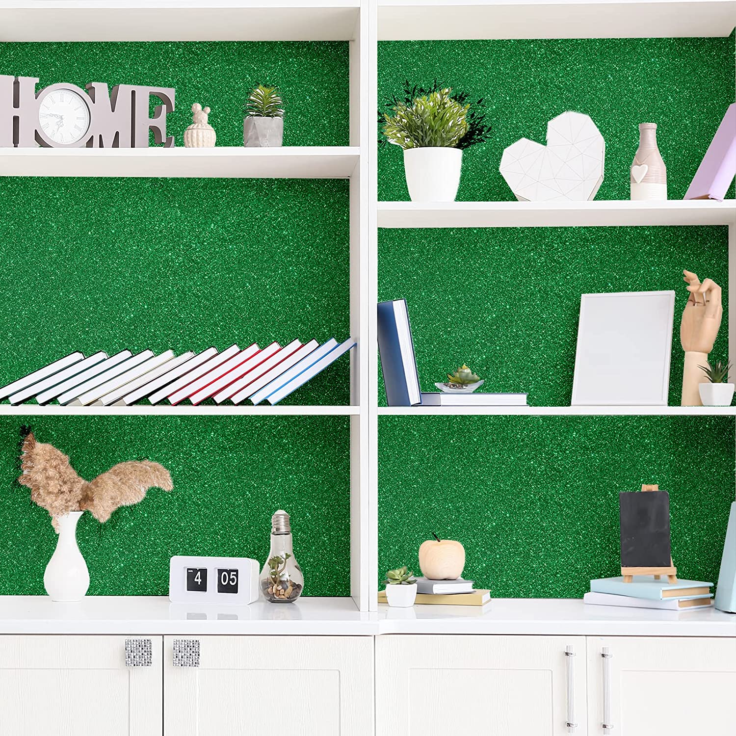 VEELIKE Green Glitter Contact Paper – Veelike