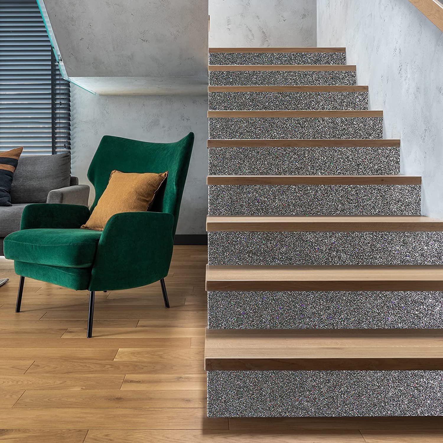 VEELIKE Grey Holographic Glitter Contact Paper – Veelike