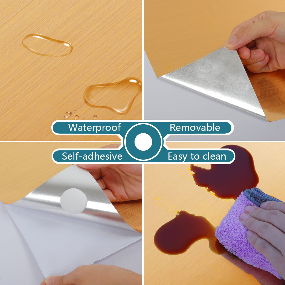 VEELIKE Metallic Gold Stainless Steel Contact Paper – Veelike